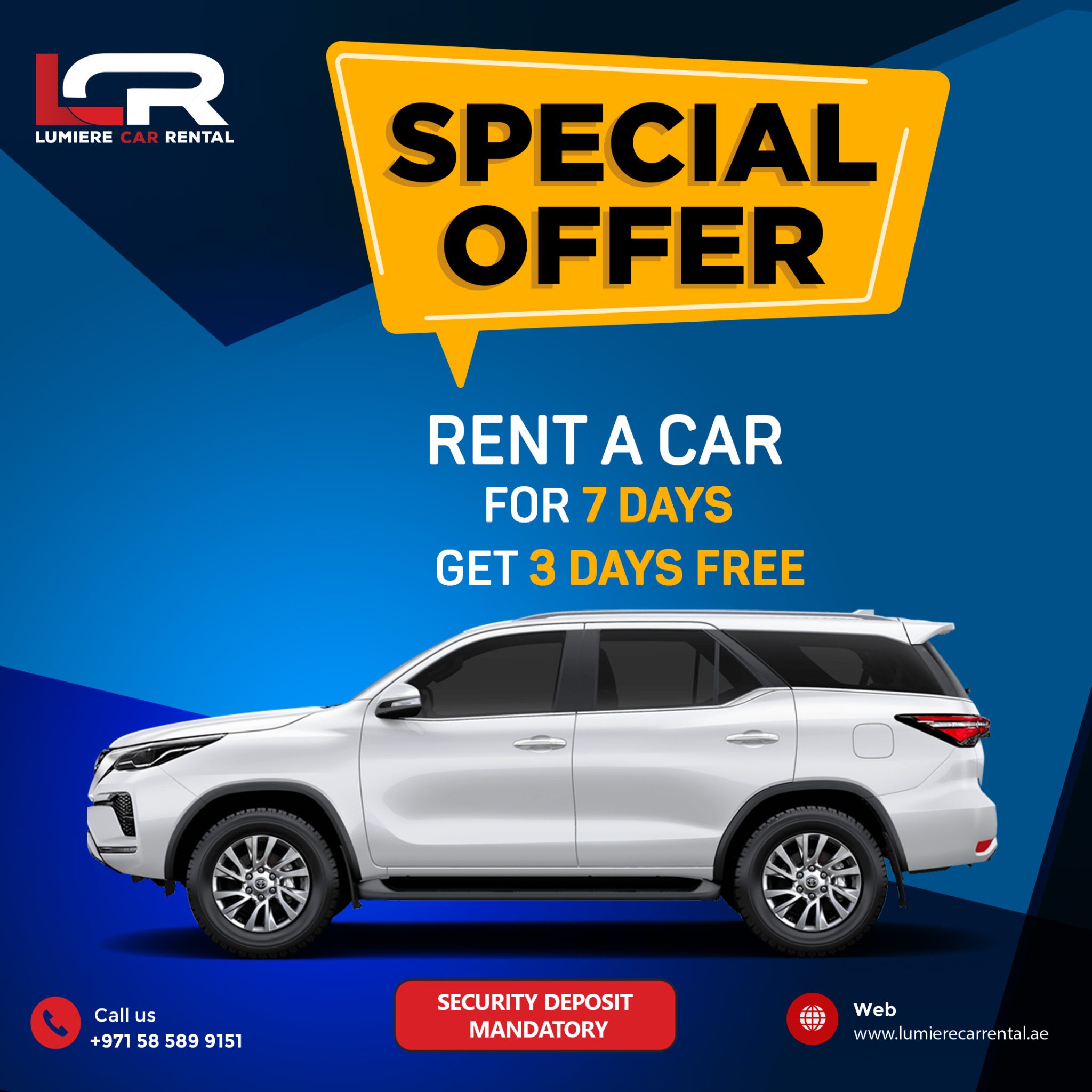 Car Rental Offers in Dubai | Affordable Car Rental Promotions